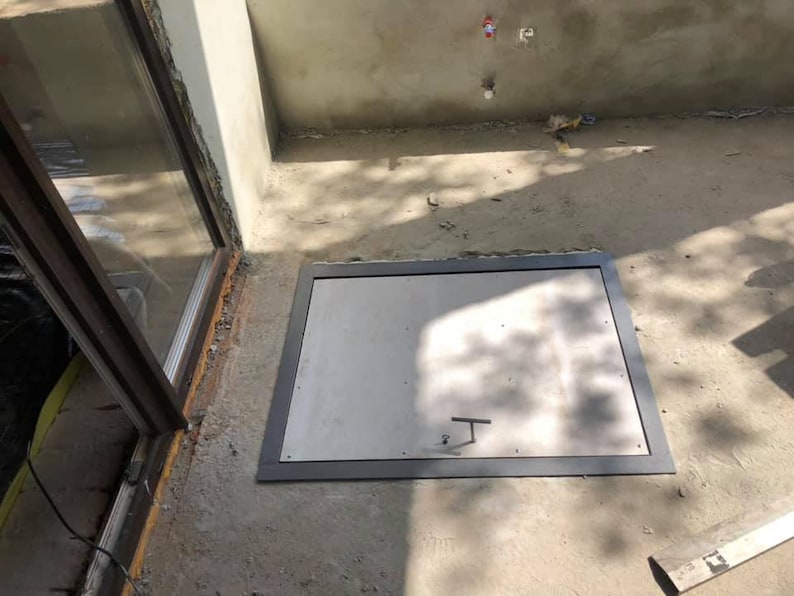 Floor Access Hatch Metal Trapdoor Hidden Flush Mount Tile Concealable ...