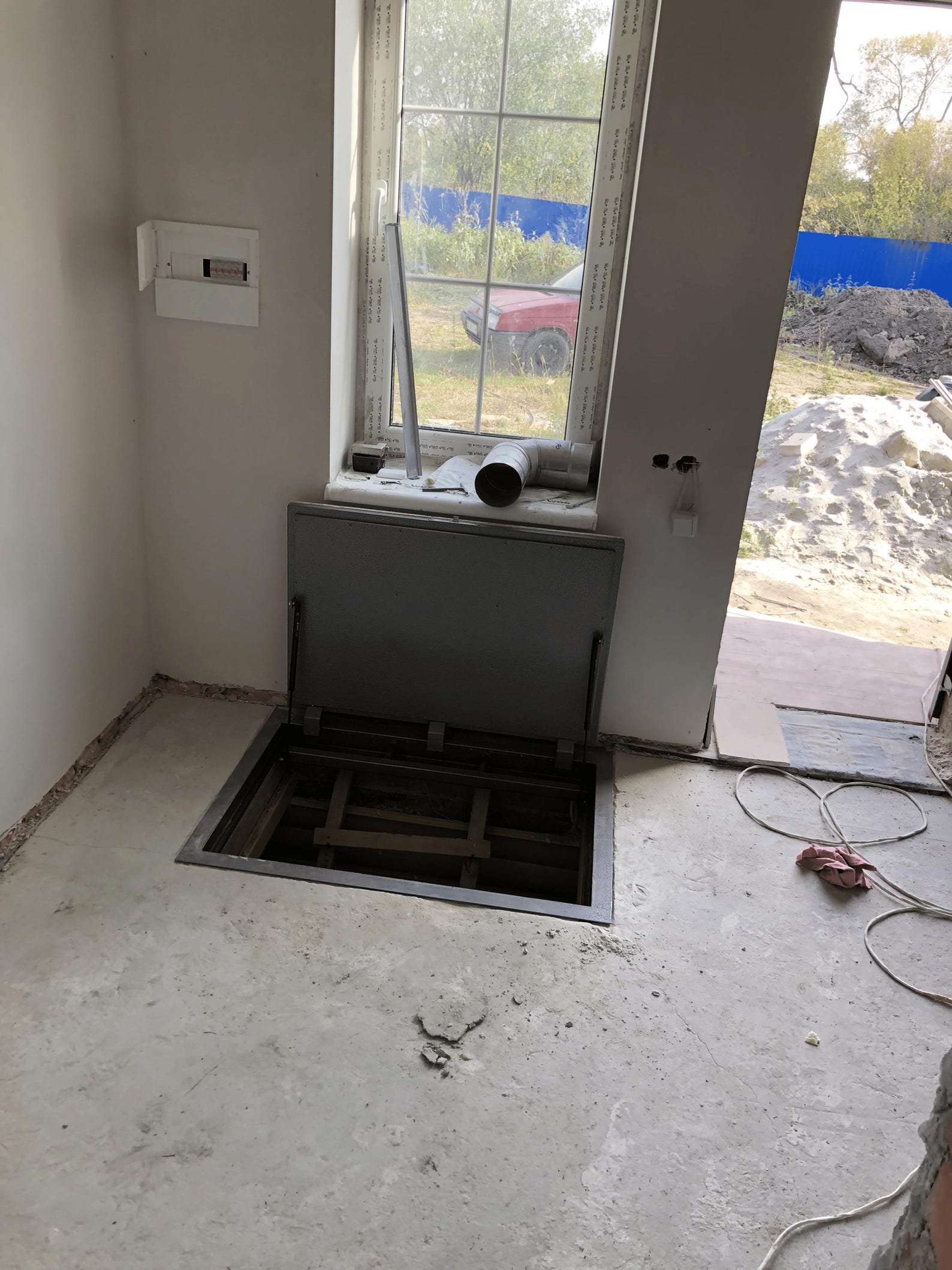 Indoor Insulated Floor Access Panel Custom Hatch Door to Cellar or Basement Crawl Space Hatchway ...