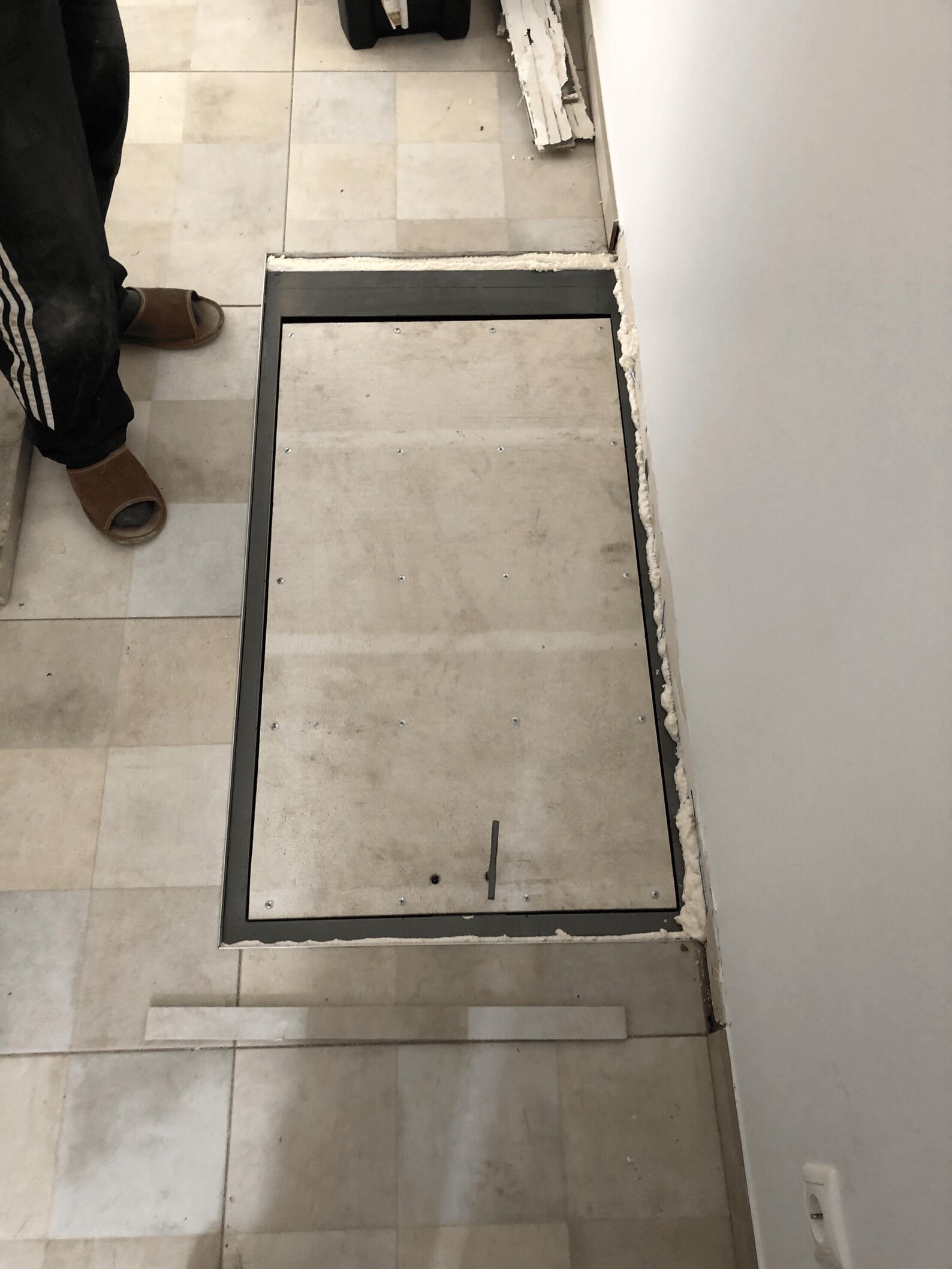 Custom Cellar Hatch Door Concealed Basement Access Panel Interior ...