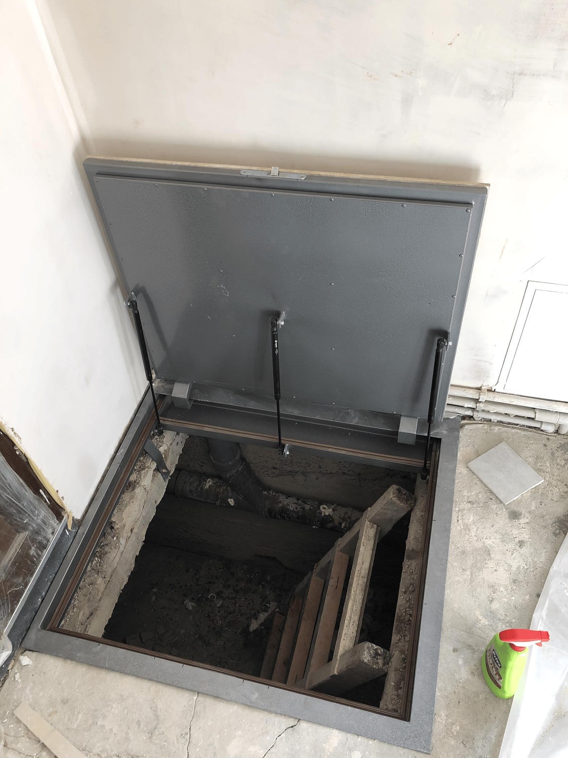 Insulated Floor Hatch Door to Wine Cellar Basement Crawl Space Custom ...