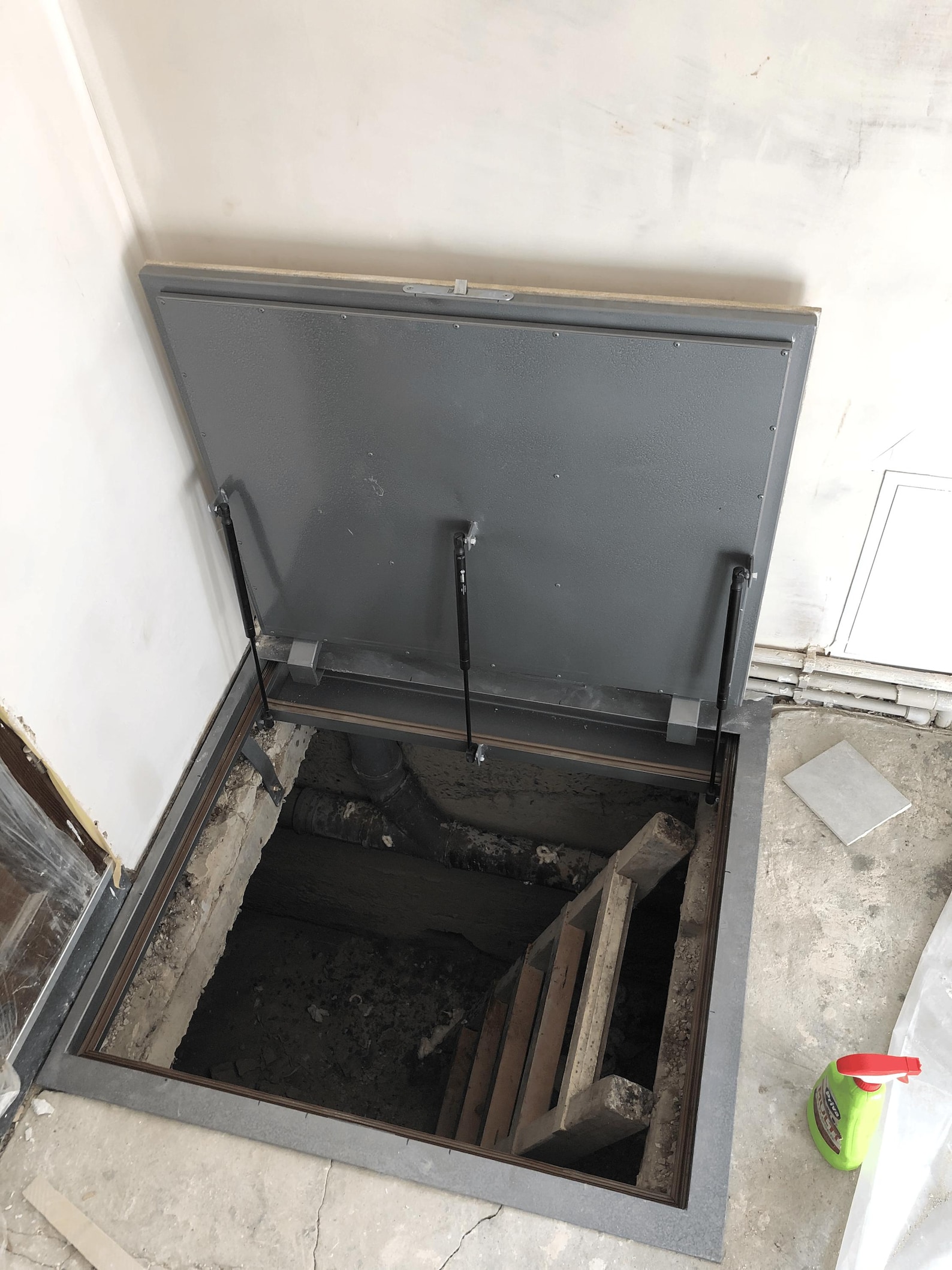 Insulated Floor Hatch Door to Wine Cellar Basement Crawl Space Custom ...