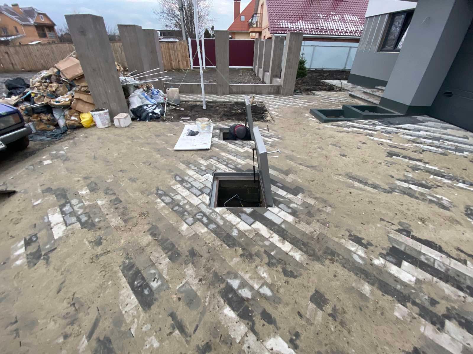 Invisible Access Hatch Decorated as Pavers Custom Hatch Door for Cellar ...