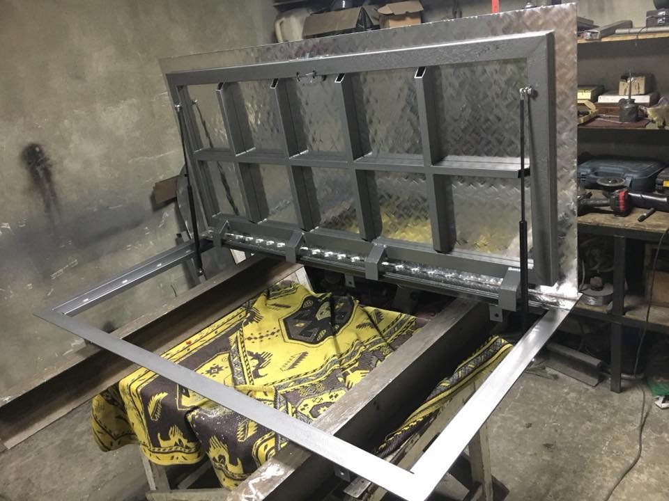 Stainless Hatch Door Made of Checkered Steel Basement and Cellar Access ...