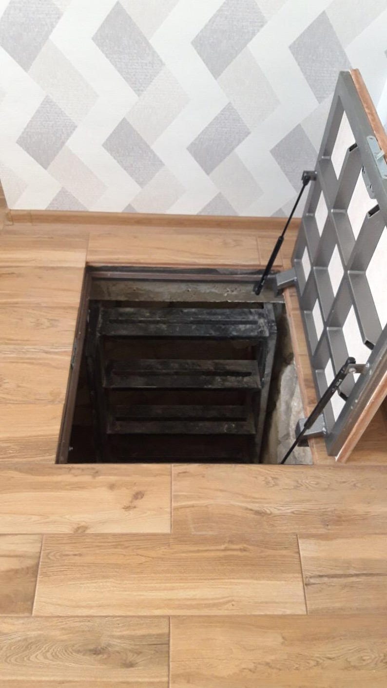 Interior Trapdoor for Wooden and Concrete Floor Cellar Basement Access ...