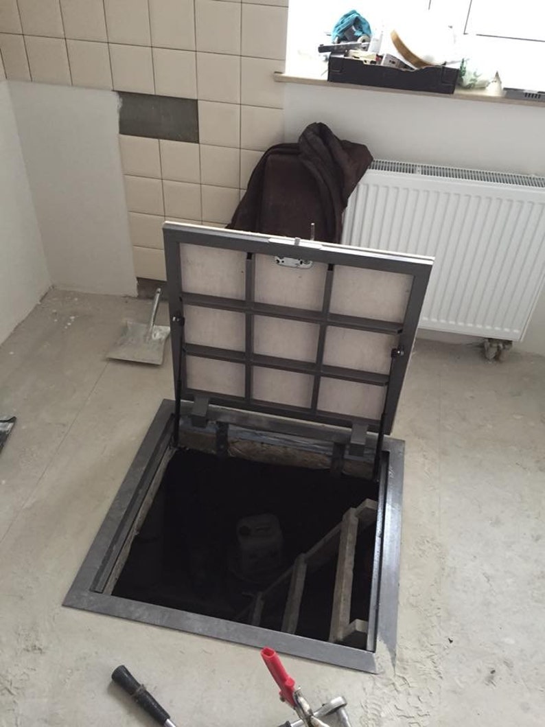 Interior Trapdoor for Wooden and Concrete Floor Cellar Basement Access ...