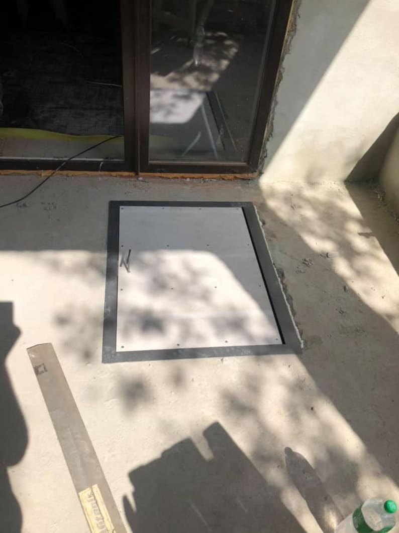 Floor Access Hatch Metal Trapdoor Hidden Flush Mount Tile Concealable ...