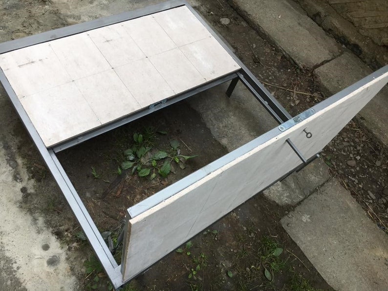 Double Leaf Door for Cellar and Basement Access Floor and Attic Hatch ...