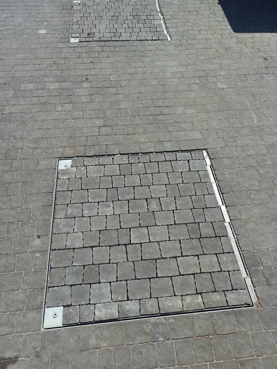Invisible Access Hatch Decorated as Pavers Custom Hatch Door for Cellar ...