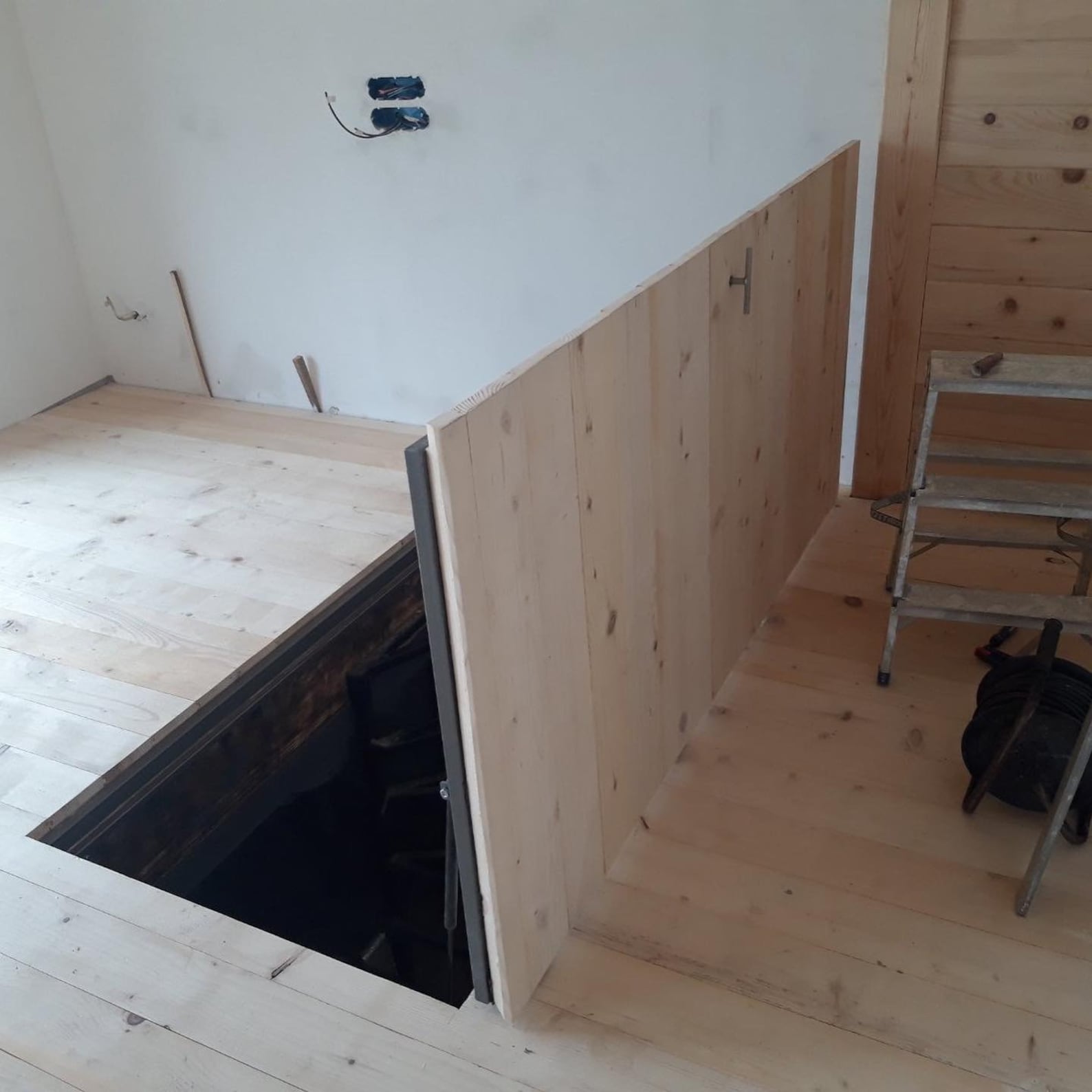 Hidden Hatchway System for Interior Cellar Basement Custom Floor Hatch ...