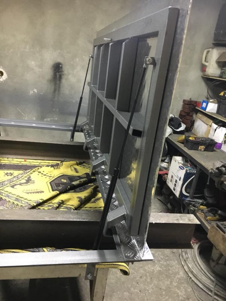 Stainless Hatch Door Made of Checkered Steel Basement and Cellar Access ...