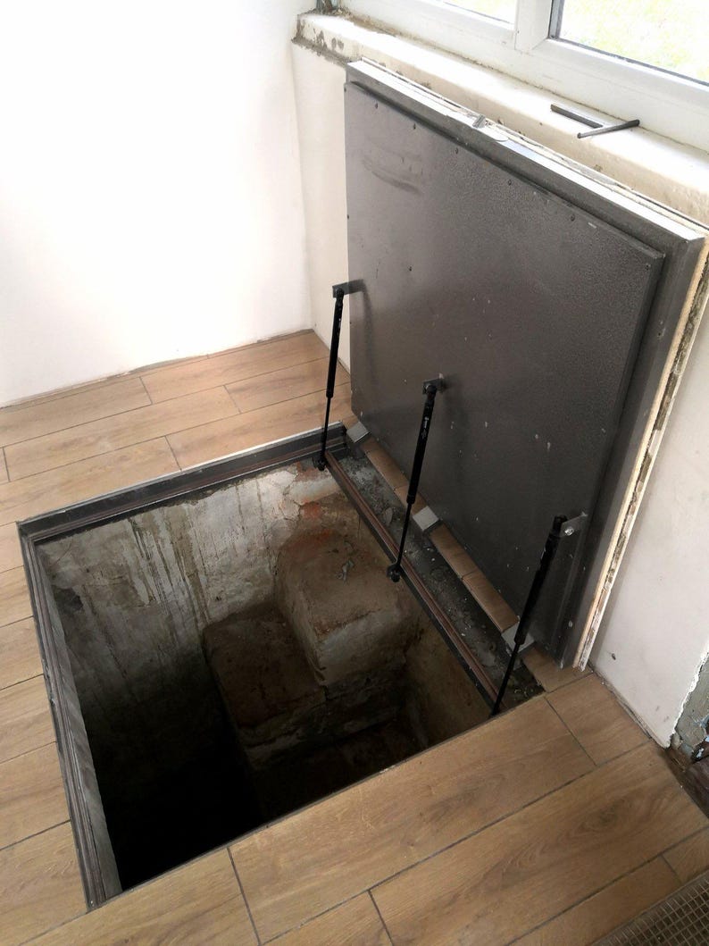Insulated Floor Hatch Door to Wine Cellar Basement Crawl Space Custom ...