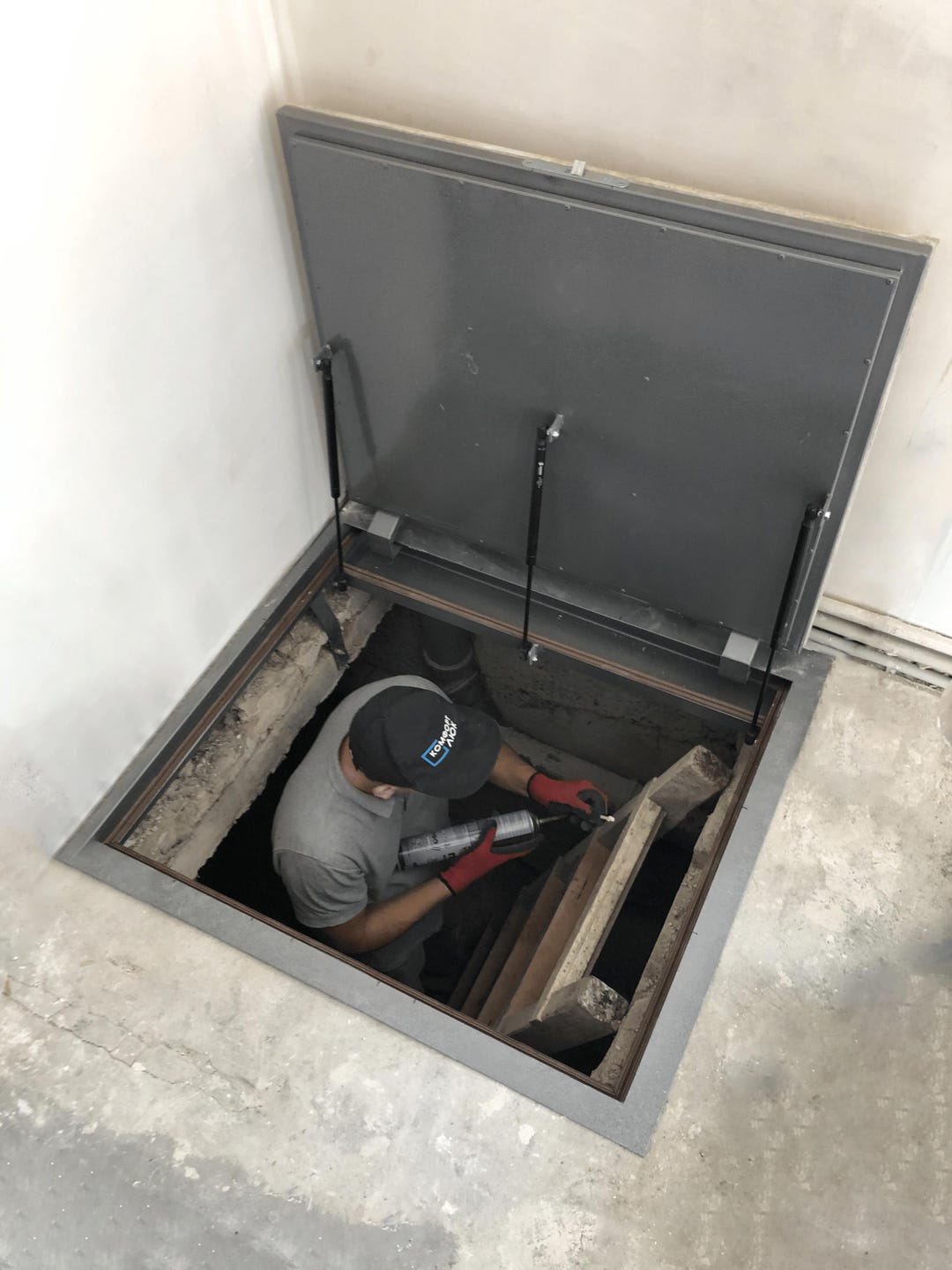 Insulated Floor Hatch Door to Wine Cellar Basement Crawl Space Custom ...