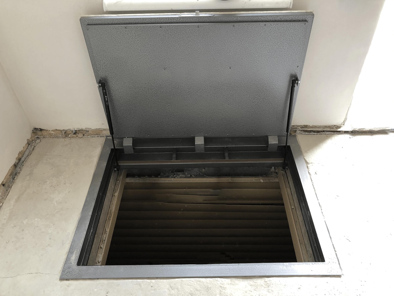 Indoor Insulated Floor Access Panel Custom Hatch Door to Cellar or Basement Crawl Space Hatchway ...