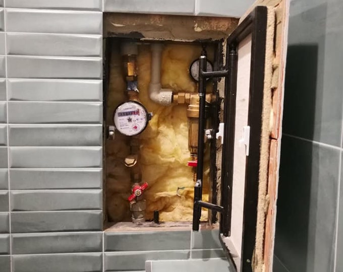 Bathroom Ceramic Wall Hatch Door Plumbing and Electric Box Cover ...