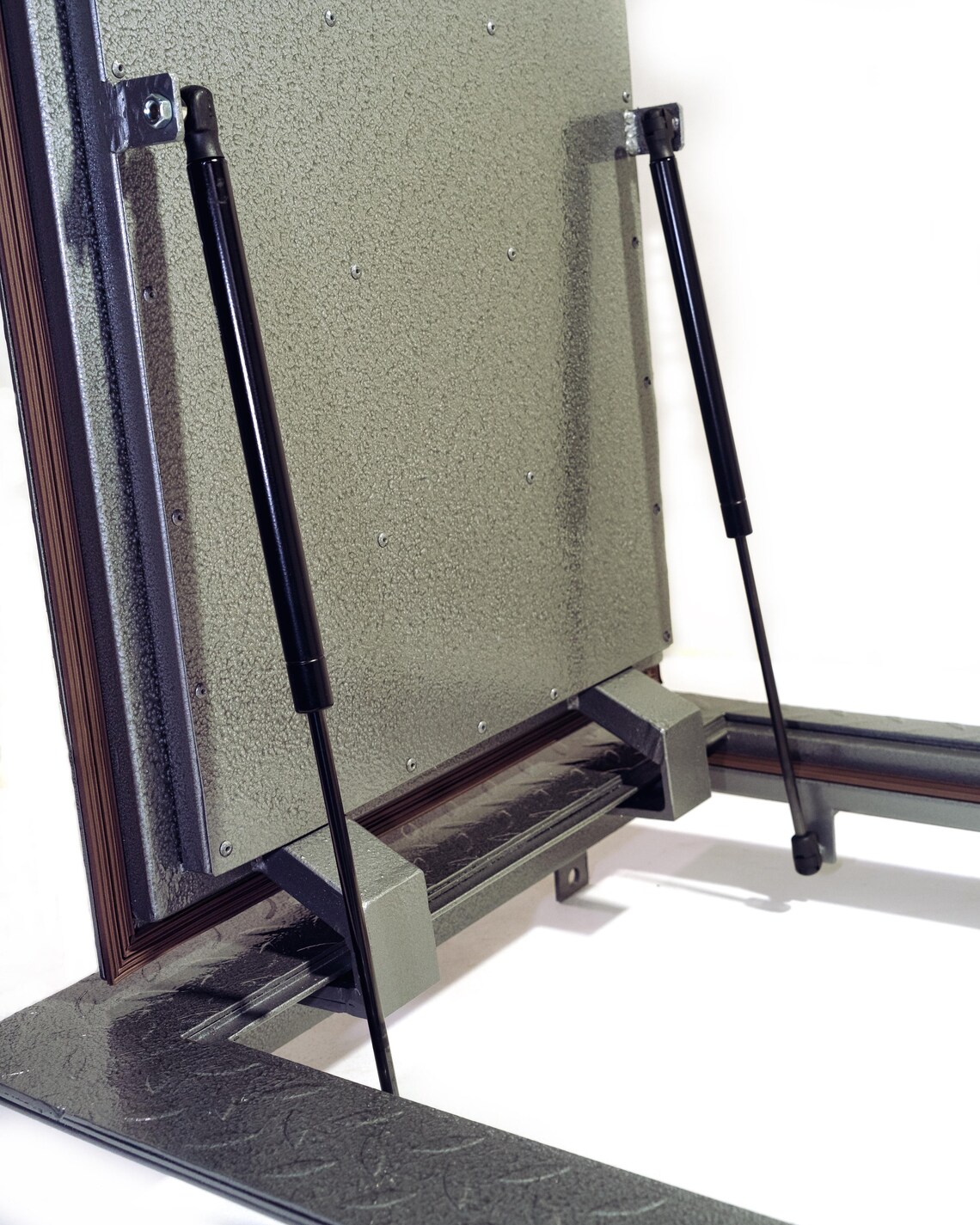 Insulated Waterproof Hatch Door Made of Checker Tread Steel Outdoor ...