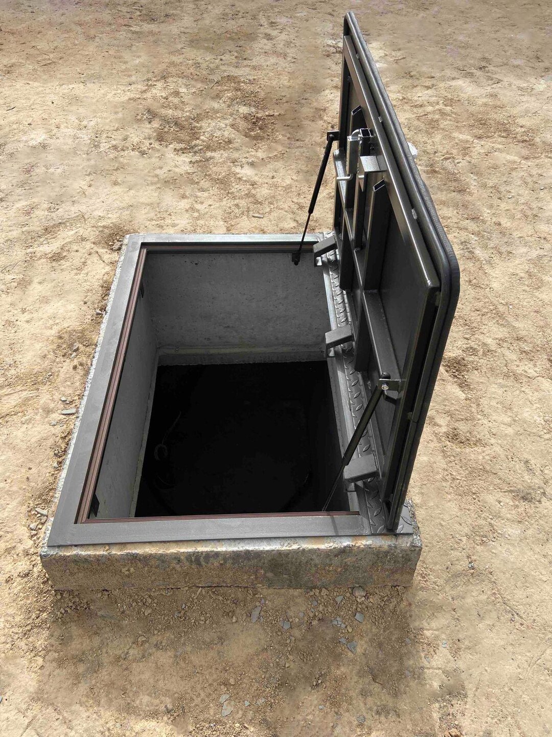 Custom Cellar Hatch Door Basement Access Panel With Gas Struts Outdoor ...