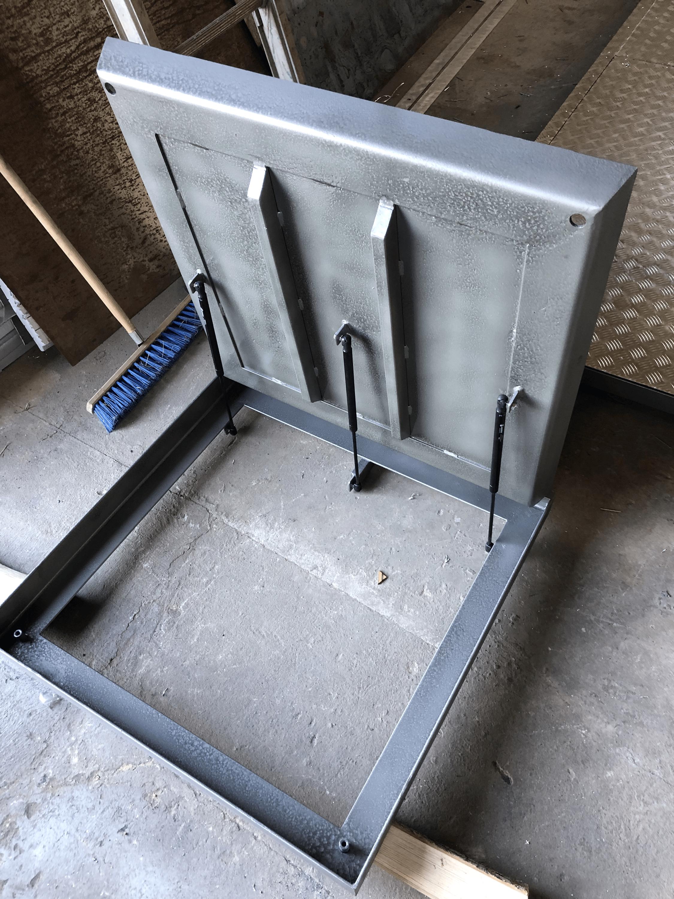 Outdoor Hidden Trapdoor With Pave Stones Tray Custom Floor Hatch Door ...