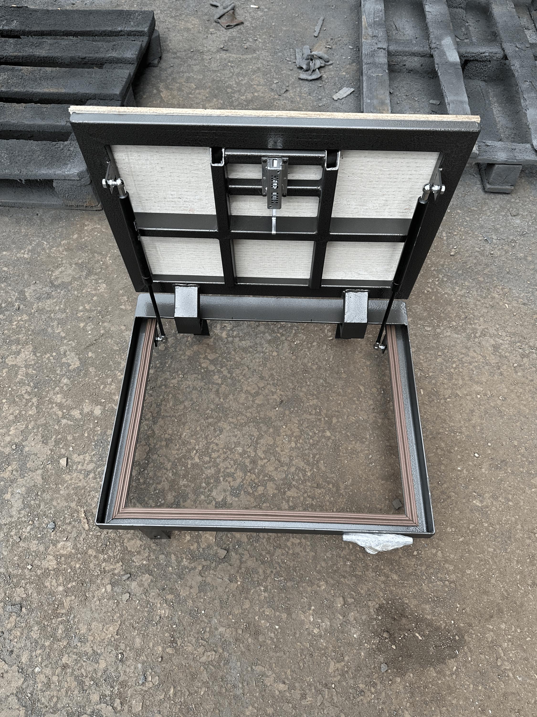 Steel Grate Hatch Door to Cellar Basement Technical Floor Access Panel ...