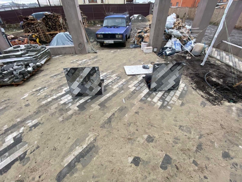 Invisible Access Hatch Decorated as Pavers Custom Hatch Door for Cellar ...