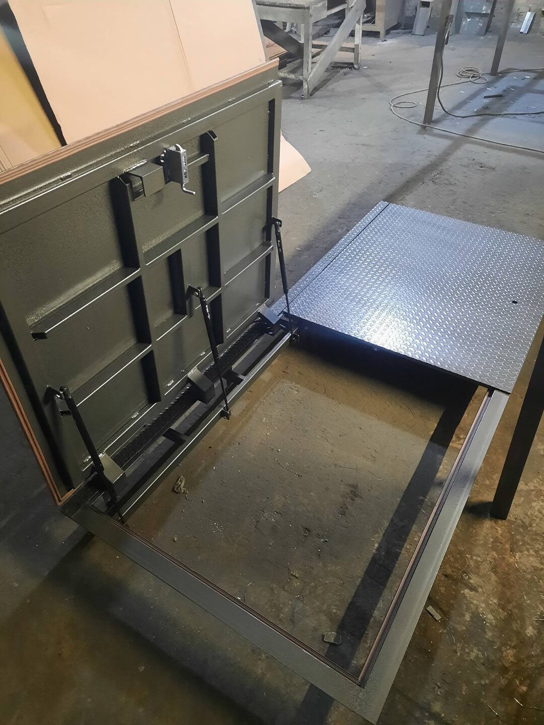 Custom Double Cellar Access Door With Two Covers, Floor Attic Access ...