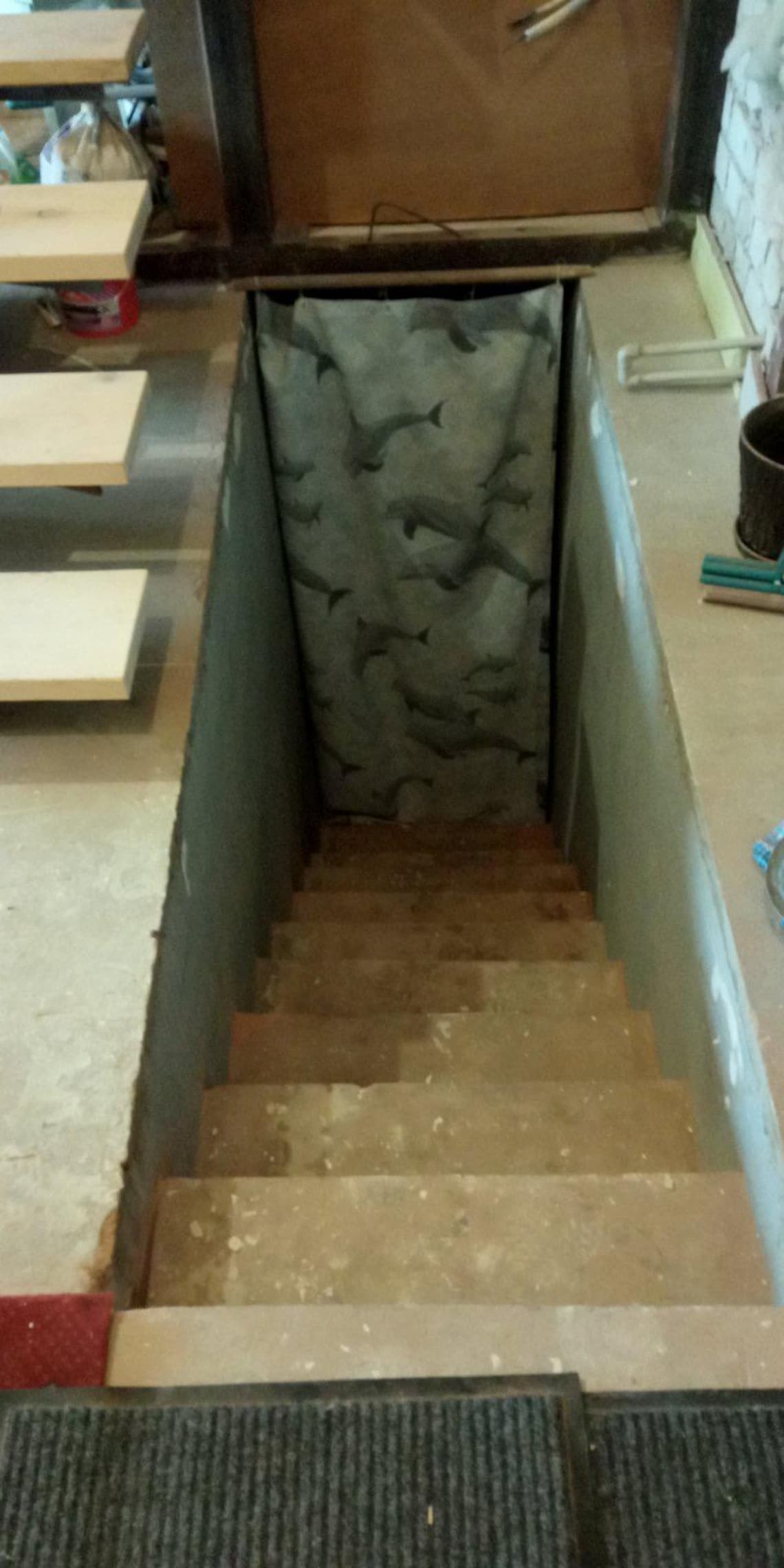 Long Two-door Hatch to Cellar and Basement Garage Pit Hole Hatchway ...