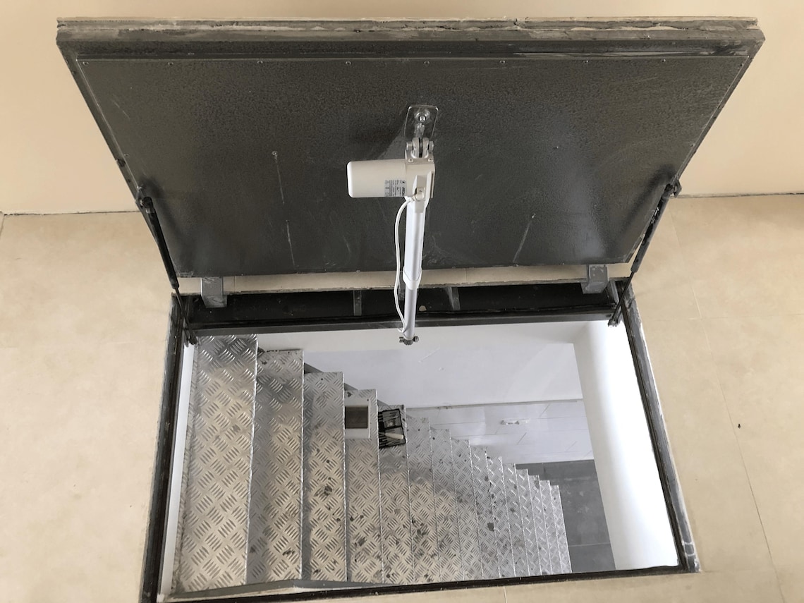 Electric Driven Access Panel for Attic or Roof Basement and Cellar ...