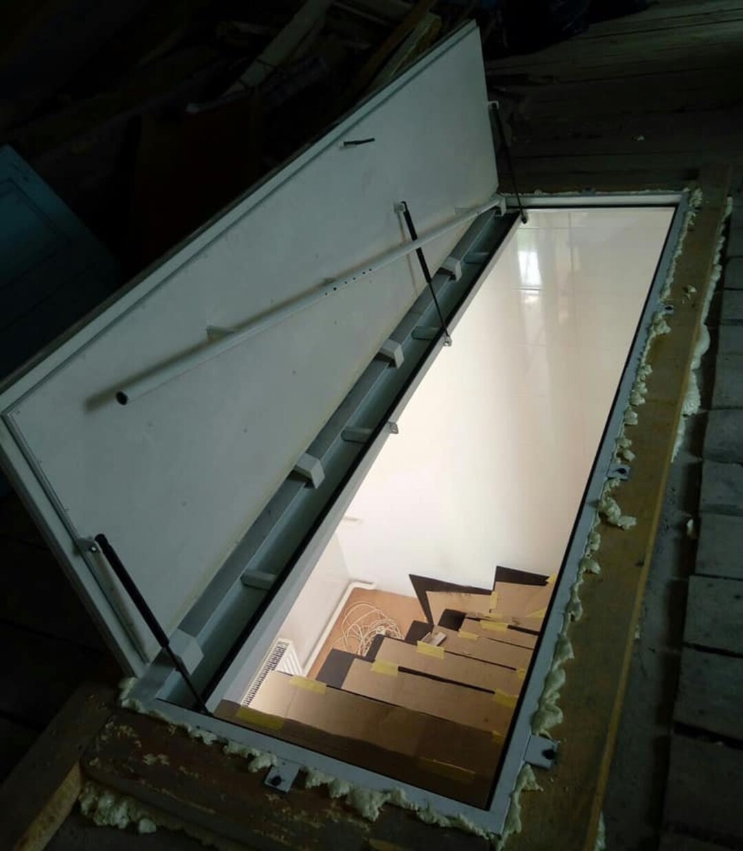 Attic and Roof Access Door Custom Hatch Doorway System With Gas Struts ...