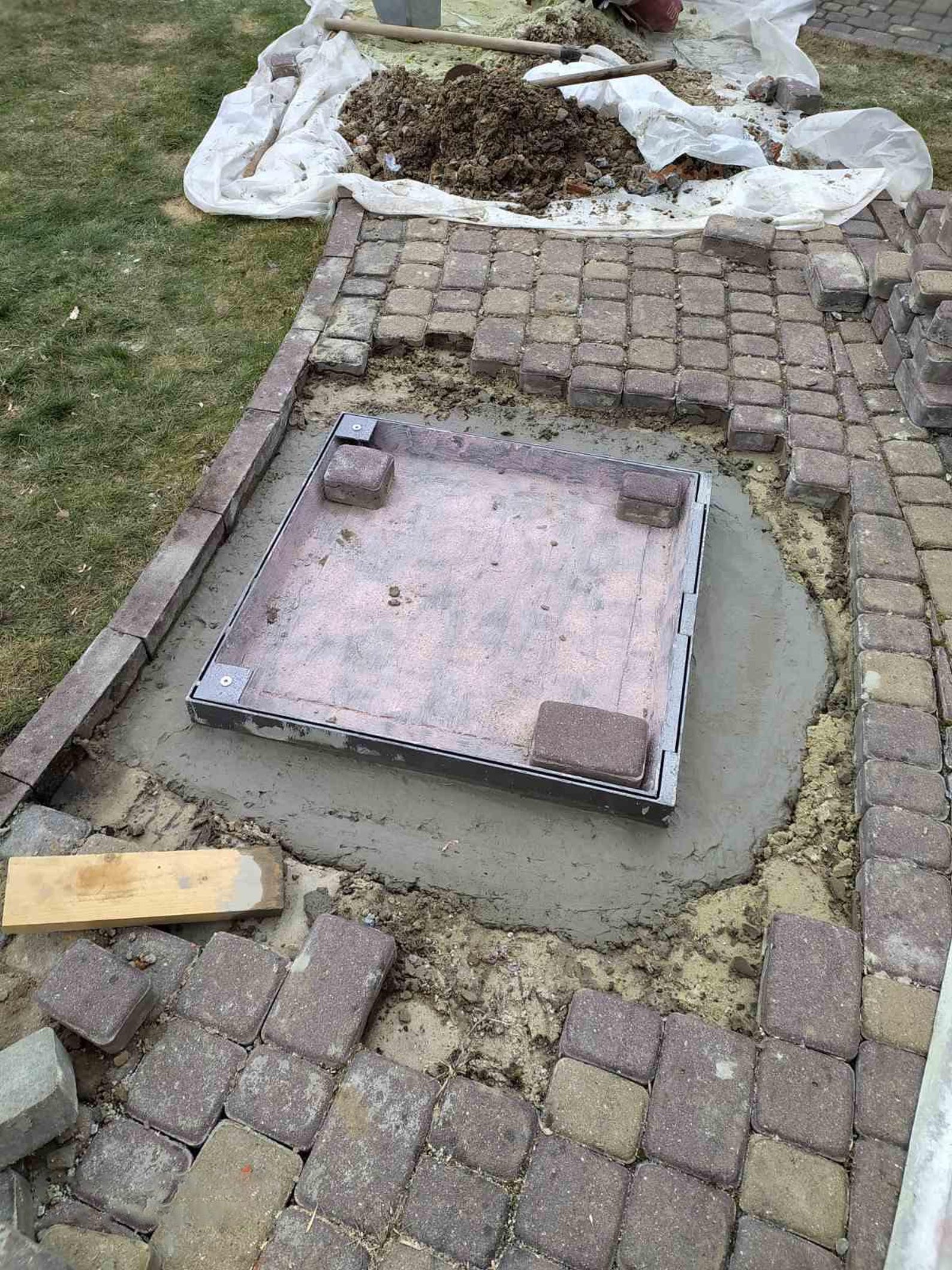 Hidden Pavement Stones Hatch Door Outdoor Floor Access Panel Custom ...