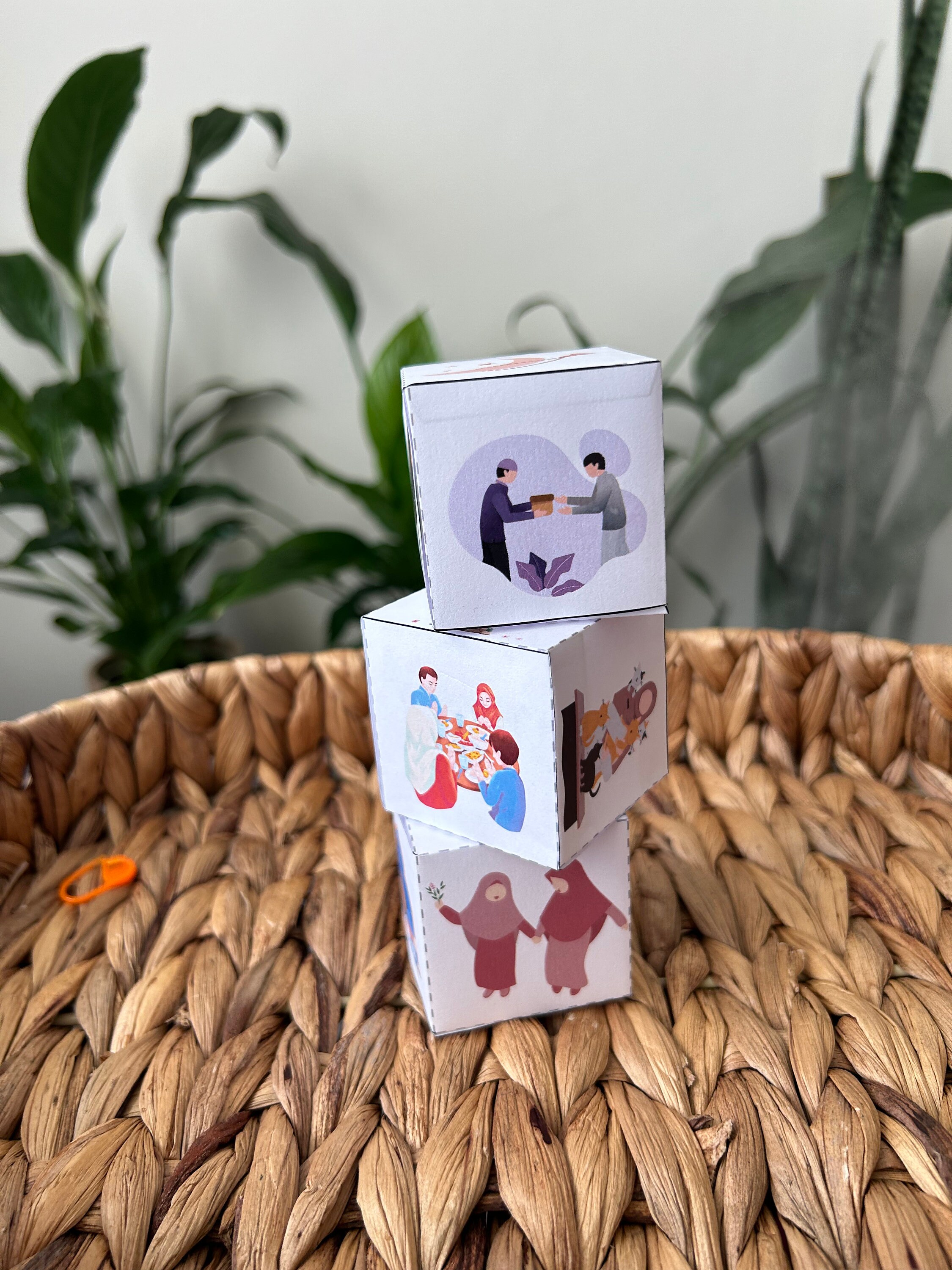 Interactive Islamic Story Cube Printable PDF, Mosque, Prayer ...