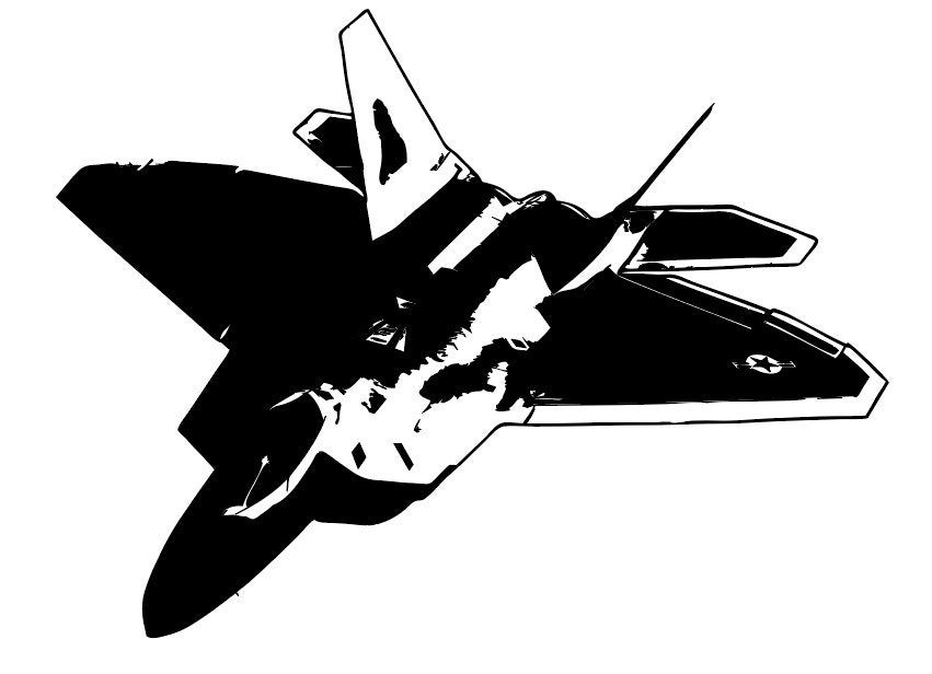 F-22 Raptor Military Jet SVG&PNG Files - Etsy