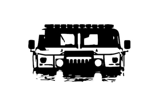 Hummer Driving Through Water SVG and PNG File Bundle | Etsy