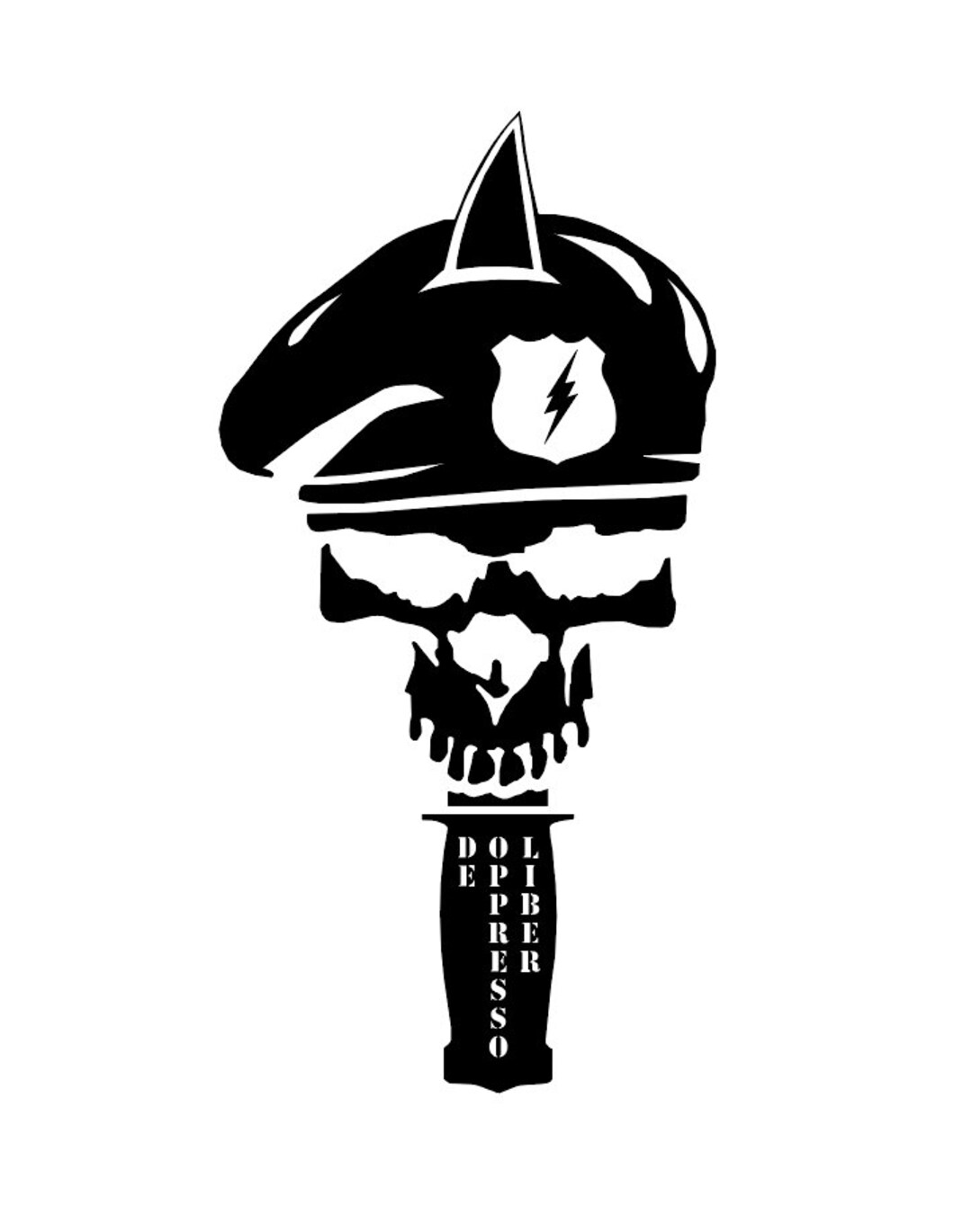 Green Beret "de Oppresso Liber" Skull SVG/PNG Download - Etsy