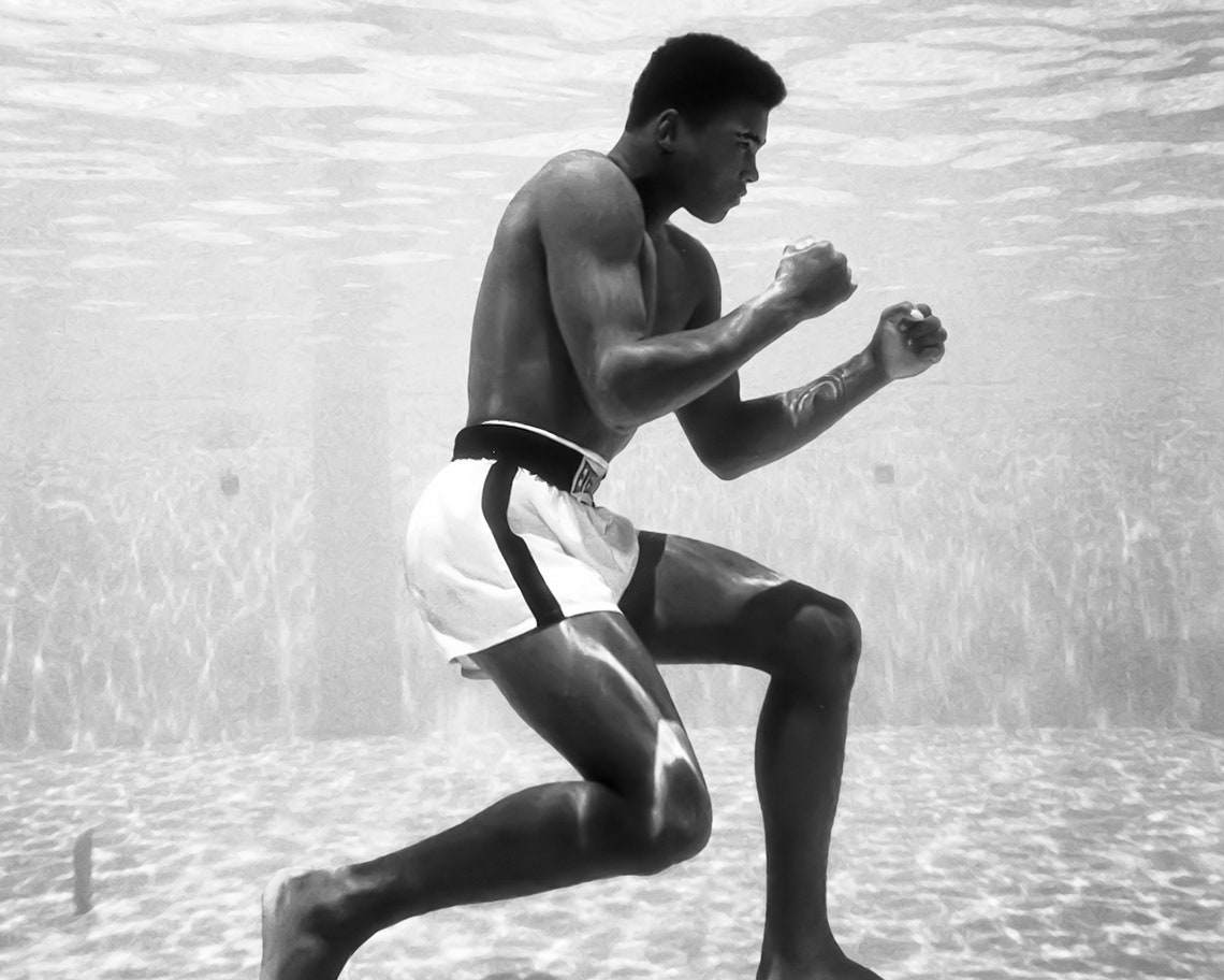 Muhammad Ali Poster Sport Photography Poster Black and | Etsy