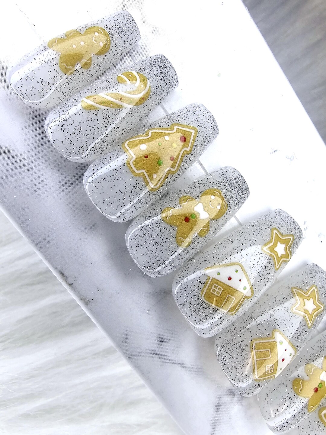 Ginger Cut Outs Press on Nails - Etsy