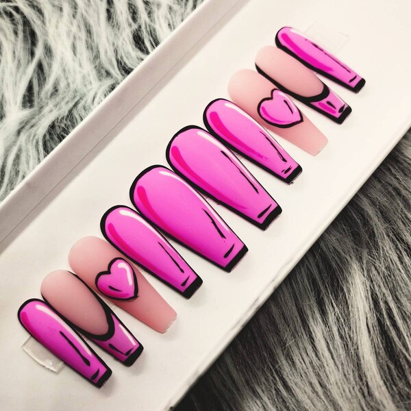 Pop on Nails - Etsy