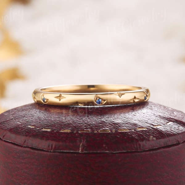 Star Wedding Band - Etsy