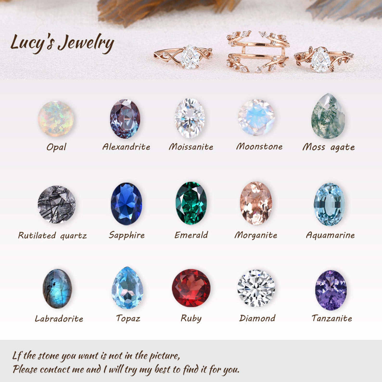 Hexagon Alexandrite Floral Engagement Ring Nature Inspired Lily of the ...