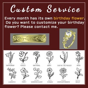 Unique Floral Engagement Ring Nature Inspired Two Tone Lily of the ...