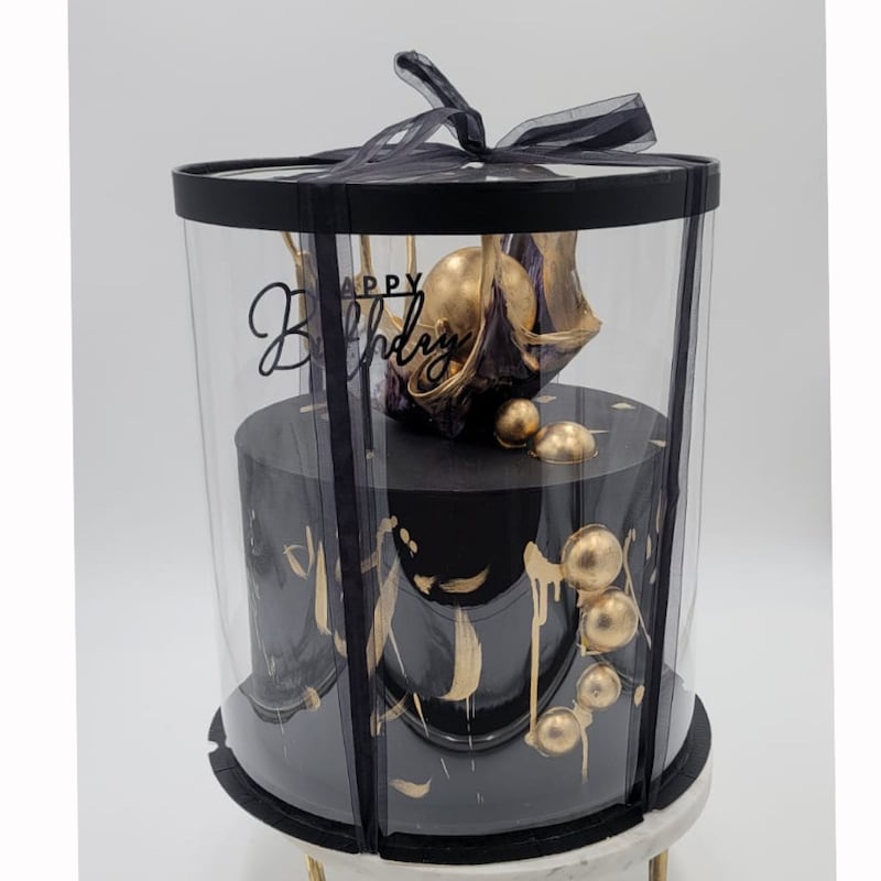 Clear Cake Boxes Etsy