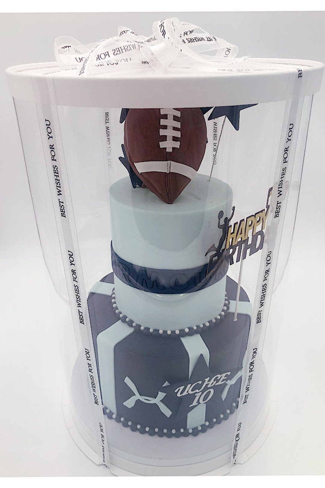 5 Sets 10 Inch Round by 17 Inch Tall Extra Tall Cake Box: Ribbon ...