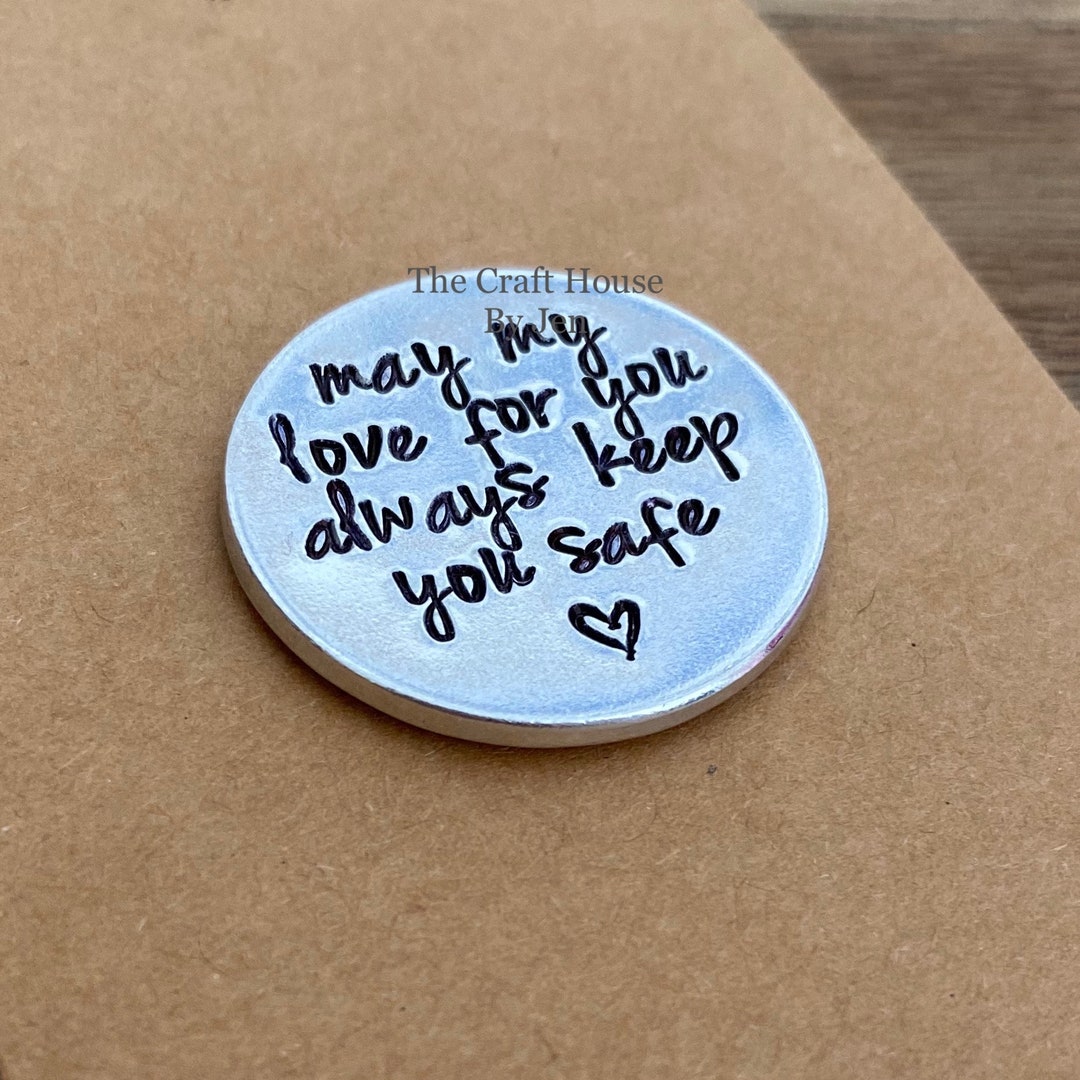 Metal Pocket Hug Coin / Travelling Gift / Distance Relationship / - Etsy UK