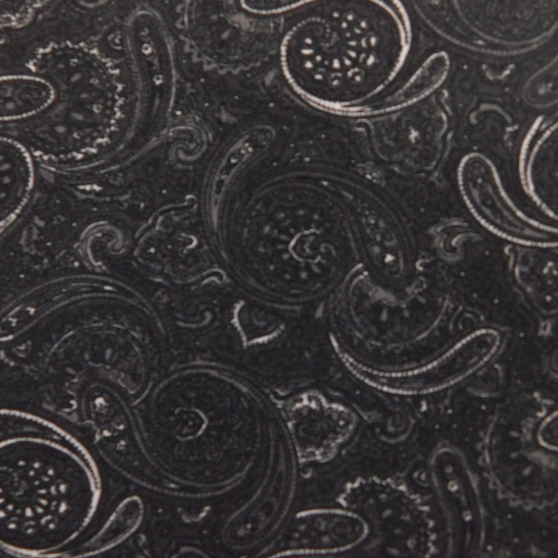 Black Paisley Fabric - Etsy