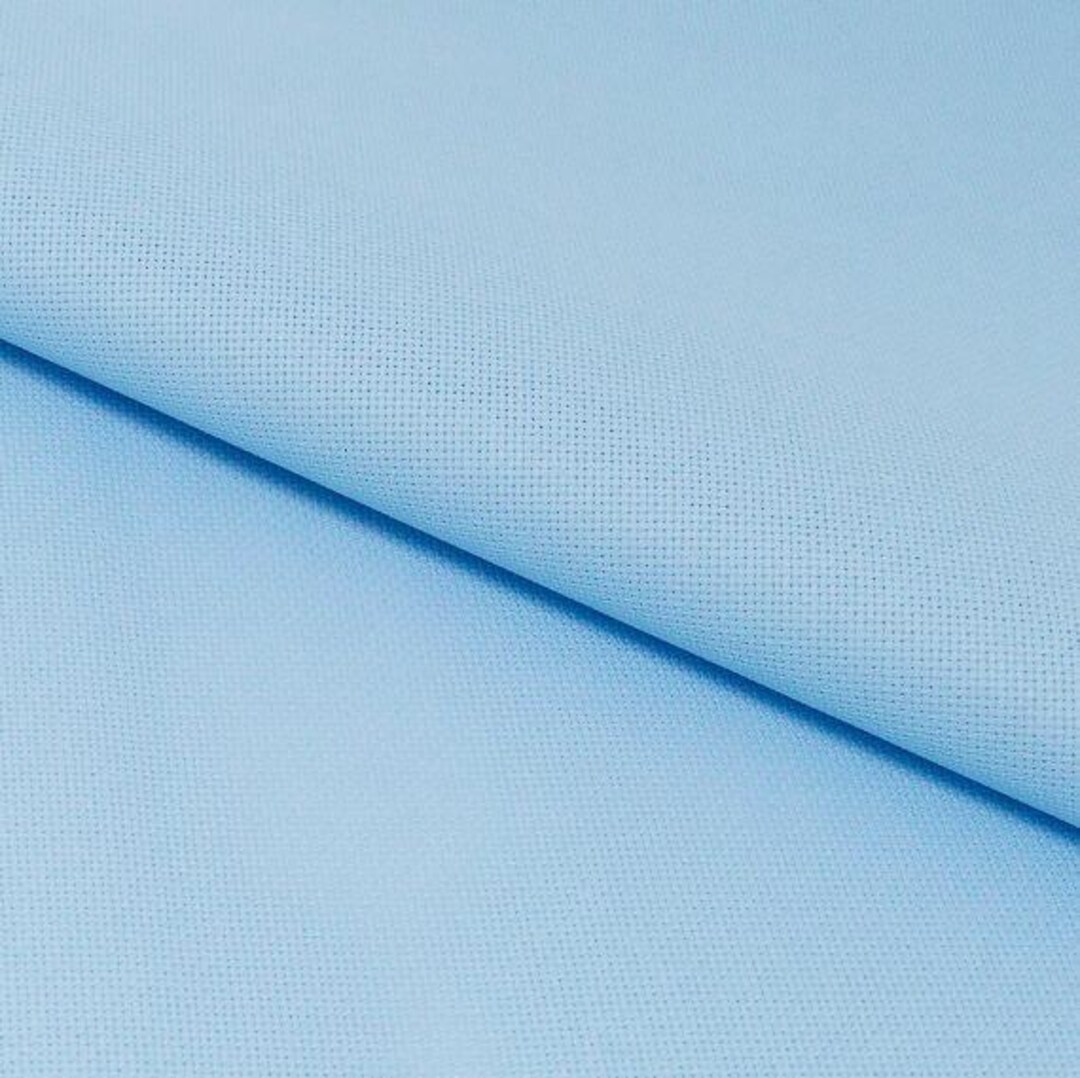 Cross X Stitch Light Blue Aida Cloth 14ct Size 55x30cm Fabric - Etsy
