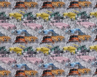 Car Print Fabric | Etsy Australia