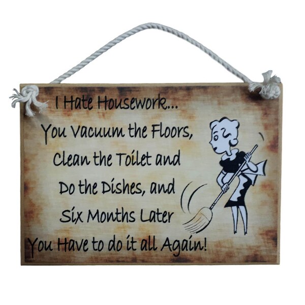Housework Signs - Etsy