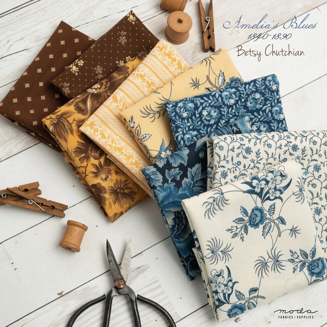 Moda Quilting Jelly Roll Patchwork Amelias Blues 2.5 Inch Fabrics - Etsy