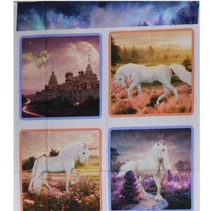 Patchwork Quilting Sewing Unicorn Panel 62x110cm Fabric - Etsy