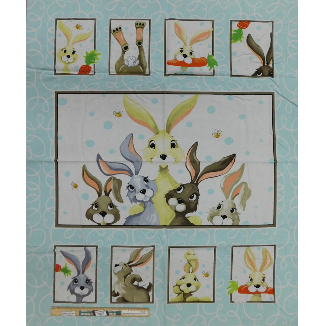 Patchwork Quilting Harold the Hare Nursery Panel 90x110cm Fabric - Etsy