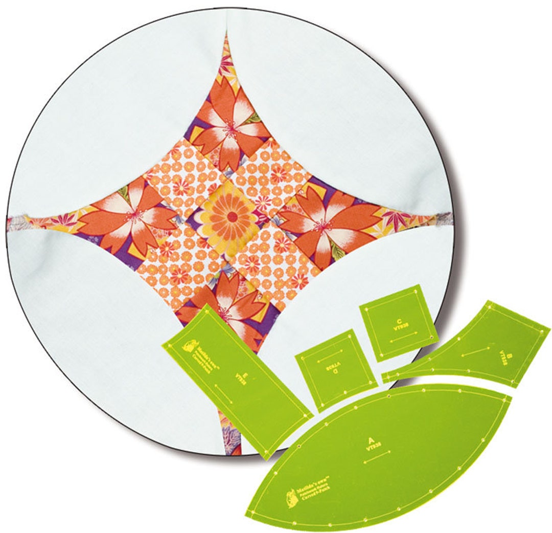 Quilting Patchwork Sewing Template Curved 9 Patch Set 5 Pieces - Etsy