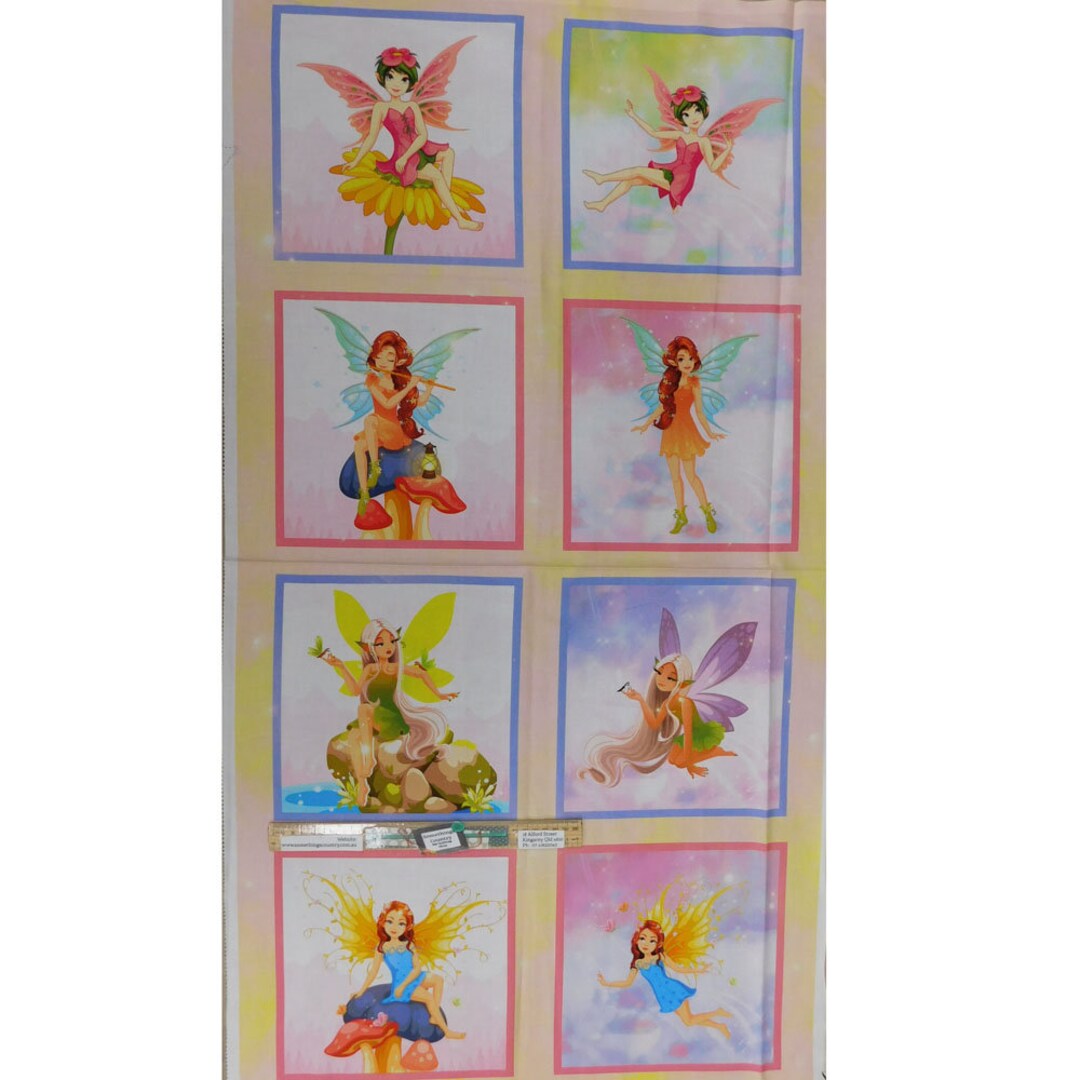Patchwork Quilting Sewing Fairies Panel 62x110cm Fabric - Etsy